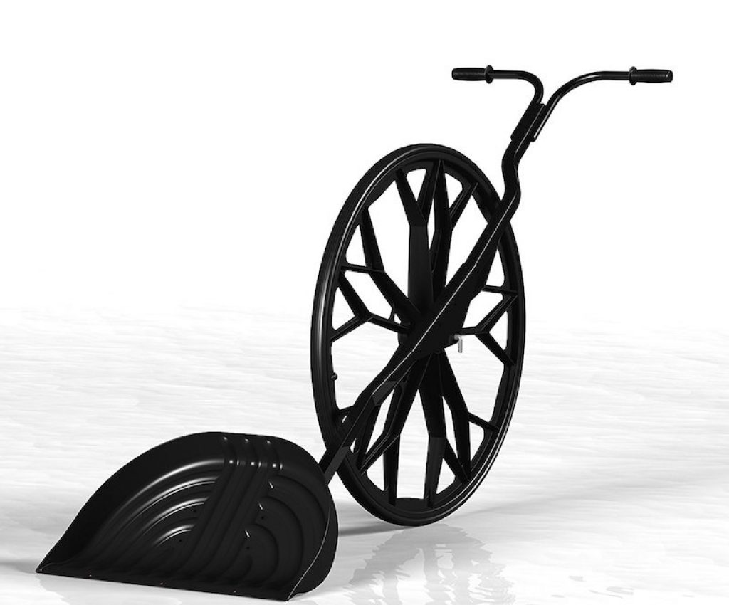 A Wheeled Snow Shovel