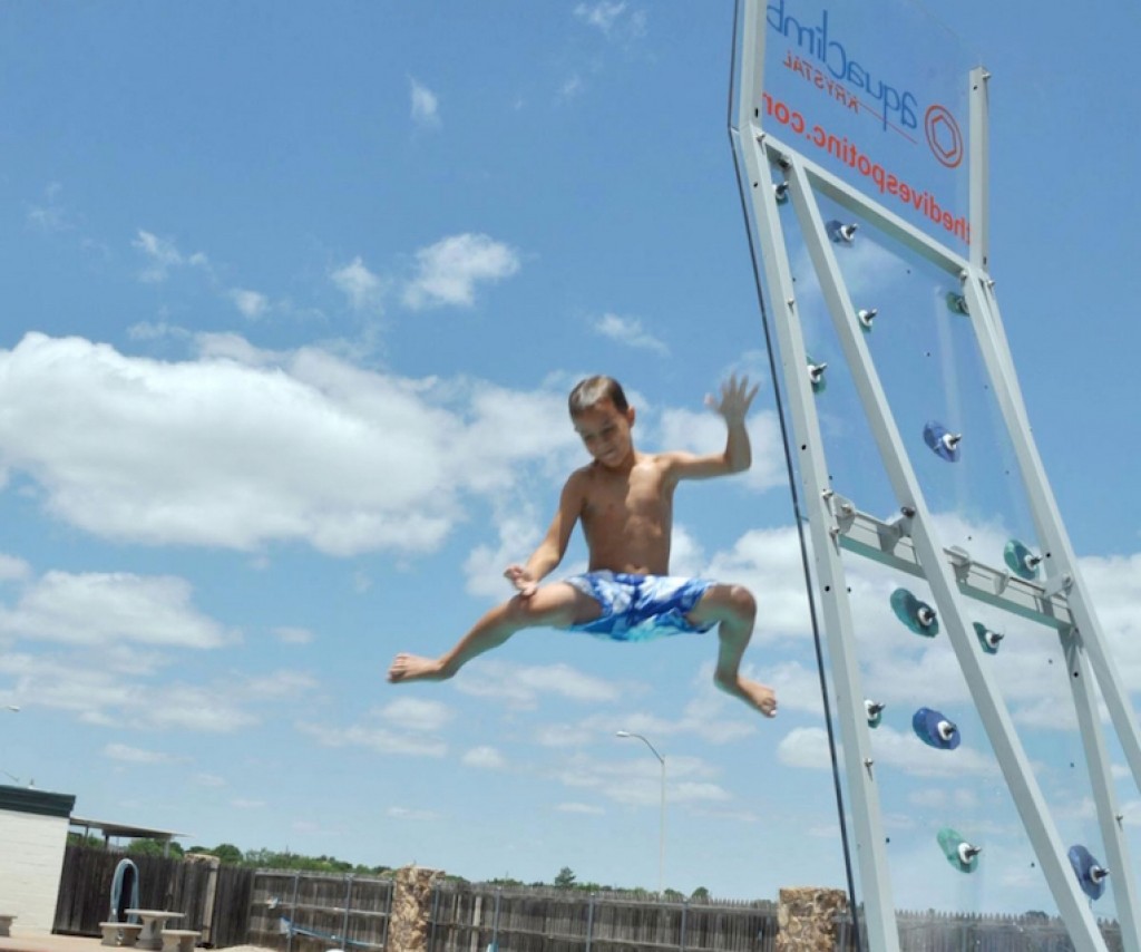 AquaClimb Poolside Climbing Wall