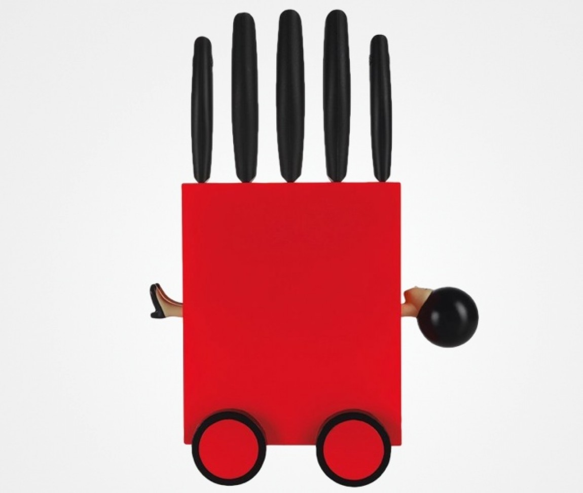 Magic Box Set of 5 Knives With Block