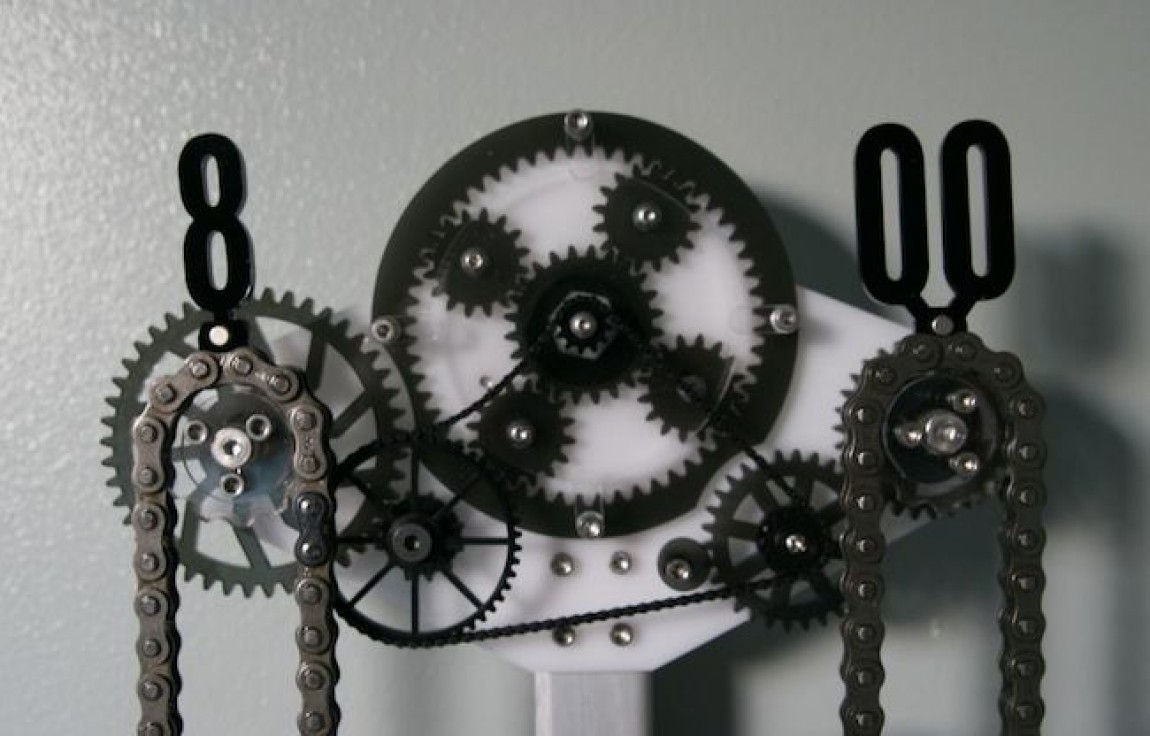 The Planetary Dual Chain Clock for the Sophisticated Home or Office