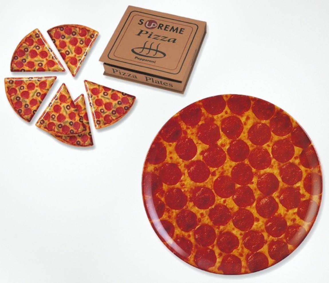 Pizza Platter and Slice Plates