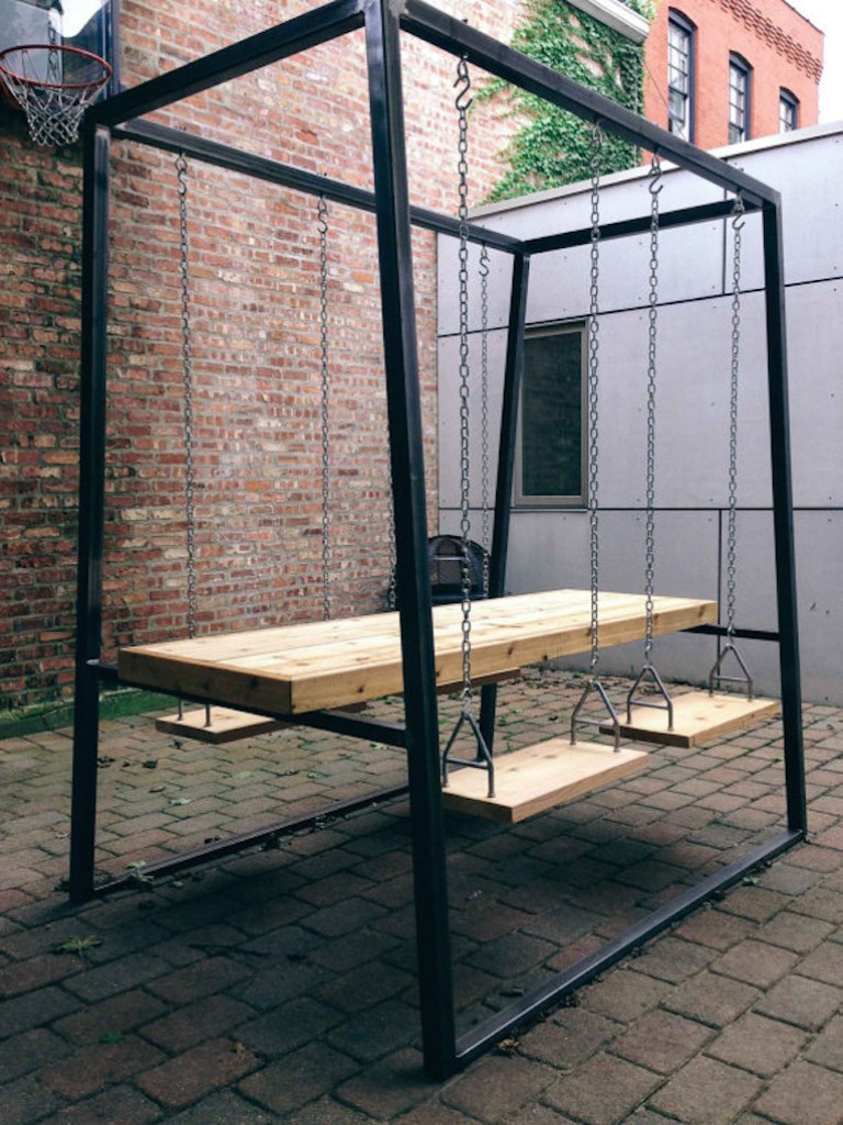 Swingset Table Adds A Fun New Dimension To Your Dining Experience