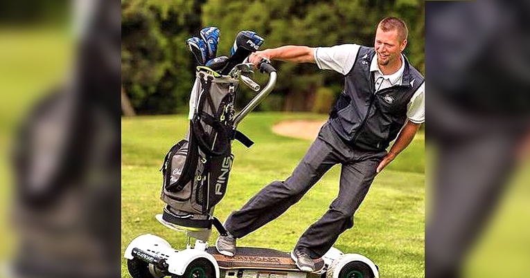 Surf the Turf on this Golf Course Motor Board!