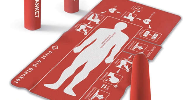 Someone Designed A First Aid Blanket That Even The Untrained Can Use