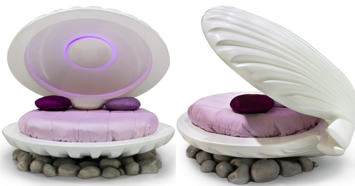 Live Out Your Princess Dreams with This Shell Bed