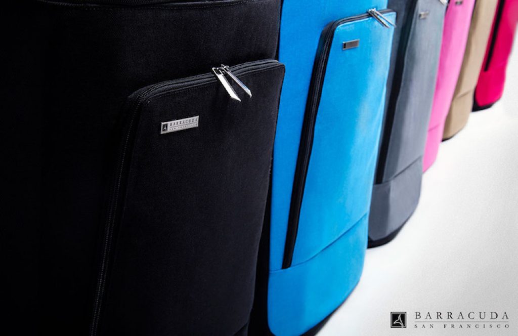 A 4-Inch Collapsible Suitcase with a Built-in Table and Swivel Handle