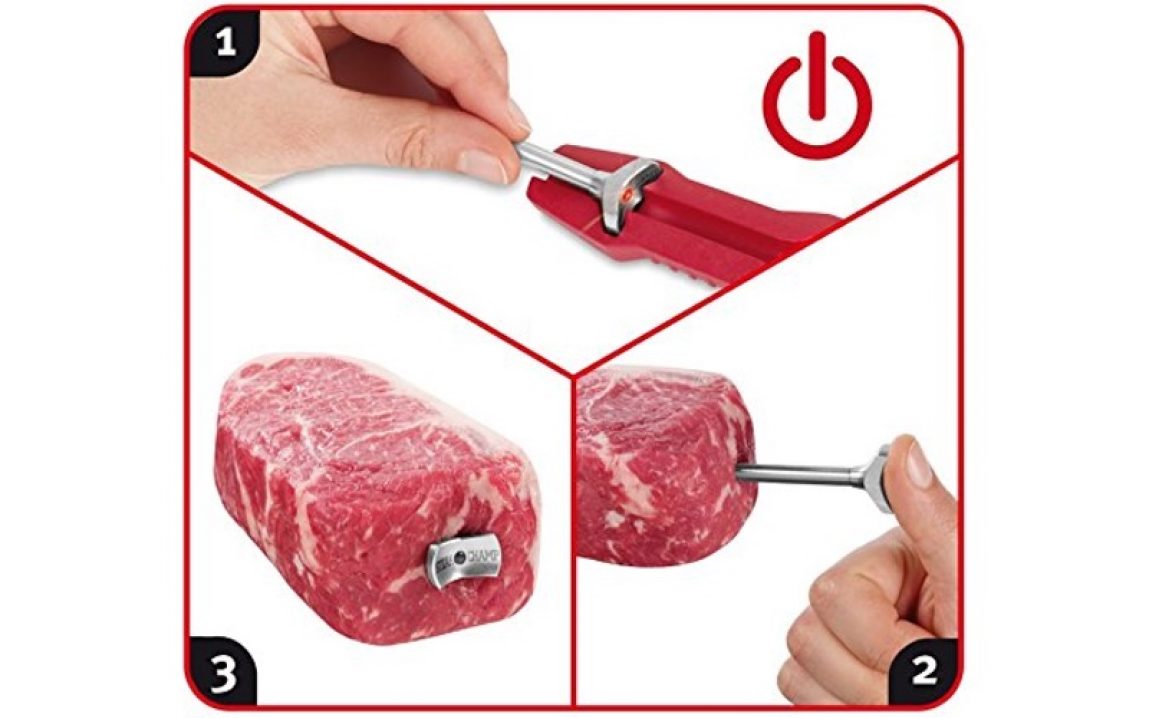 A Steak Thermometer That Flashes Like A Stoplight For The Perfect ...