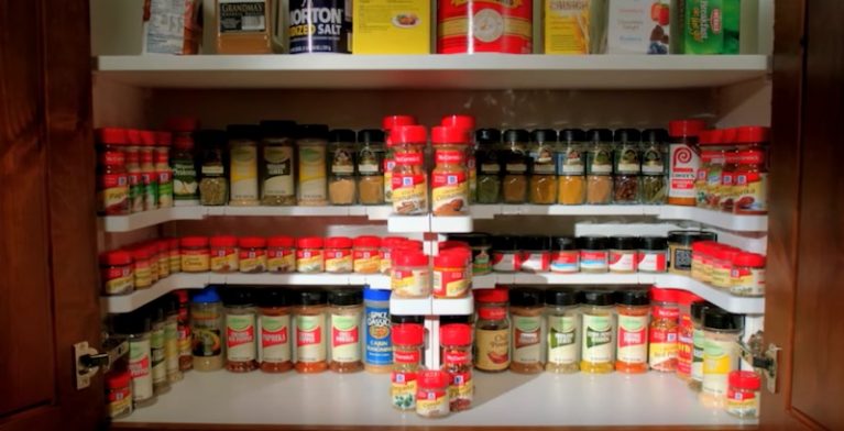 The Spicy Shelf Turns Your Messy Spice Cabinet into an Organized Dream!