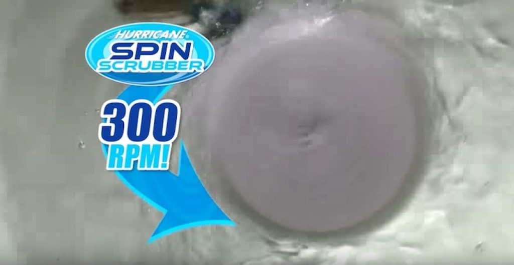 The Hurricane Spin Scrubber Scrubs Through Anything at 300 RPM