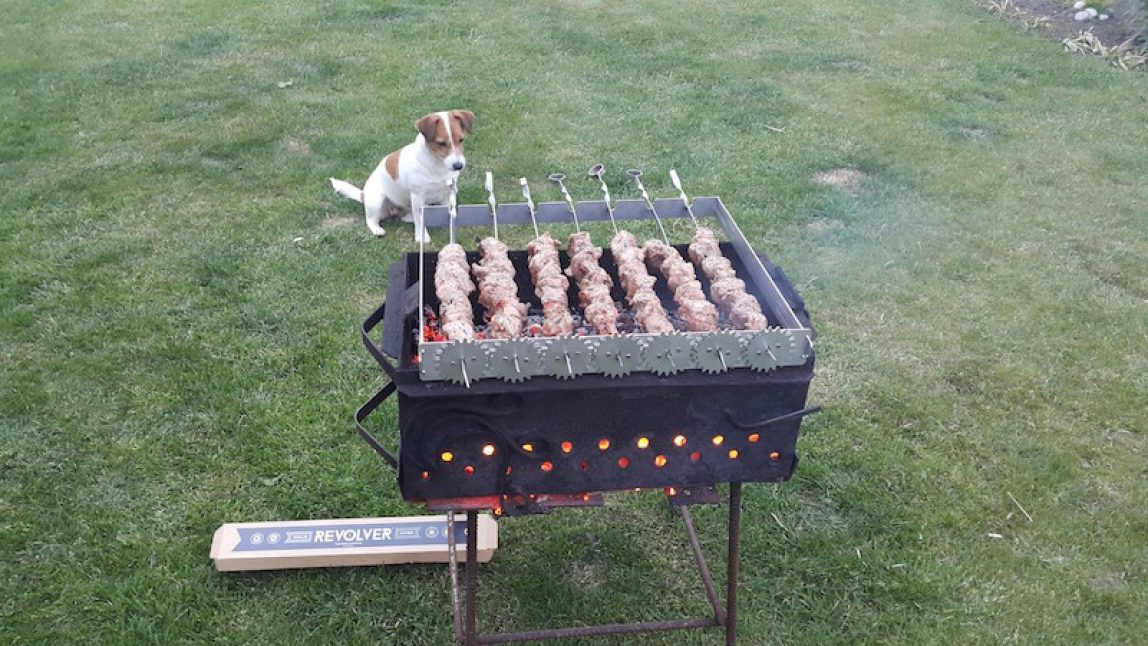 The Revolver BBQ Is Perfect for Grilling on the Go