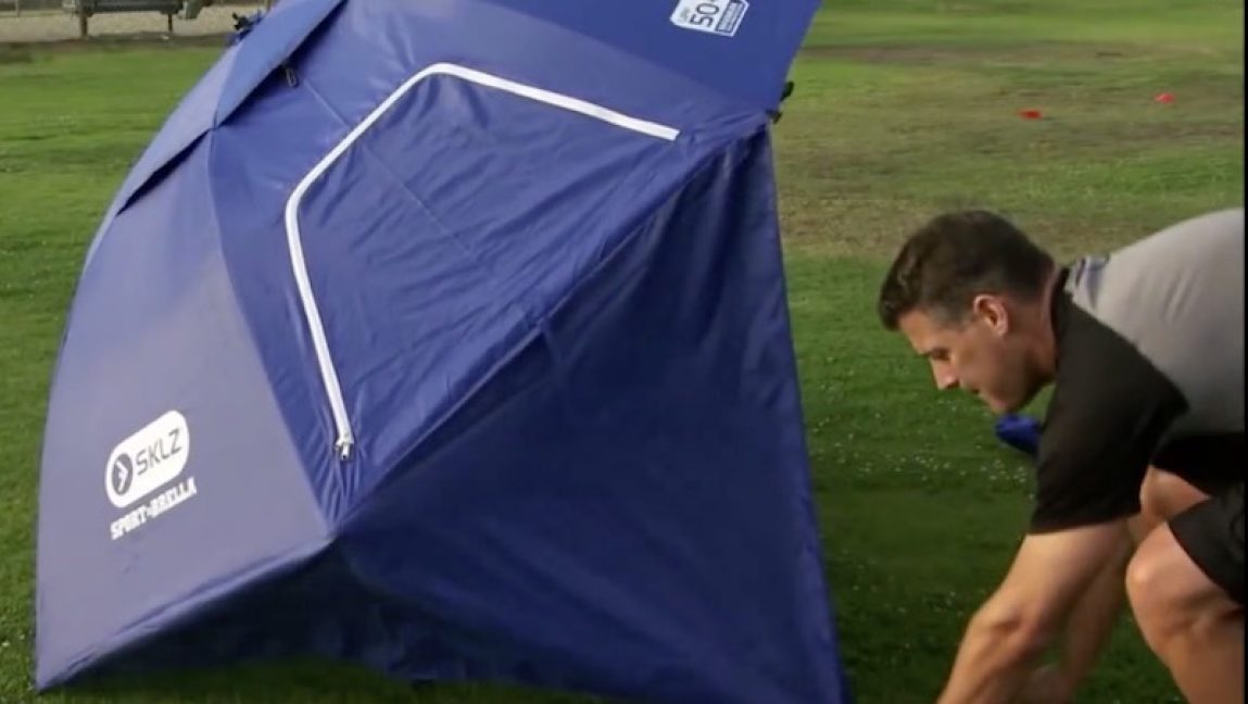 The Sport-Brella Portable All-Weather Umbrella Can Transform into a ...